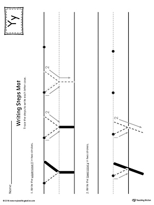 Uppercase Letter Y Template Printable | MyTeachingStation.com
